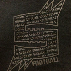 Spokane Shock Black on Black T-Shirt | Official Spokane Shock Team Store