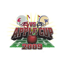 WSU Apple Cup 100% Cotton T-Shirt -Screen Printed | UW vs. WSU Apple ...