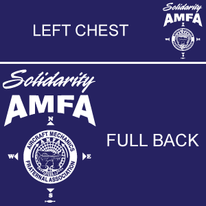 AMFA Screen Printed Lifewear 5.5oz Long Sleeve T-Shirt | Aircraft ...