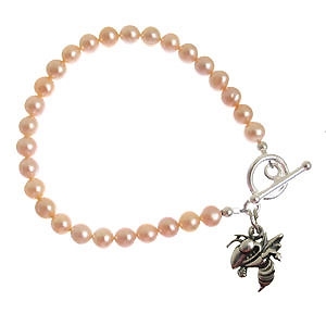 Georgia Tech Pink Pearl Bracelet | Georgia Institute of Technology