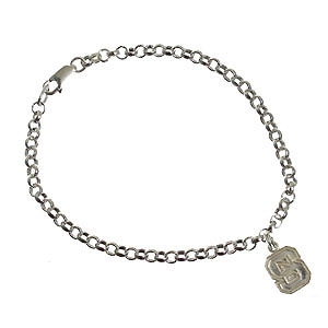 NC State Sterling Silver Charm Bracelet | North Carolina State University