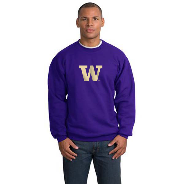 UW Huskies Screen Printed Crewneck Sweatshirt | University of Washington