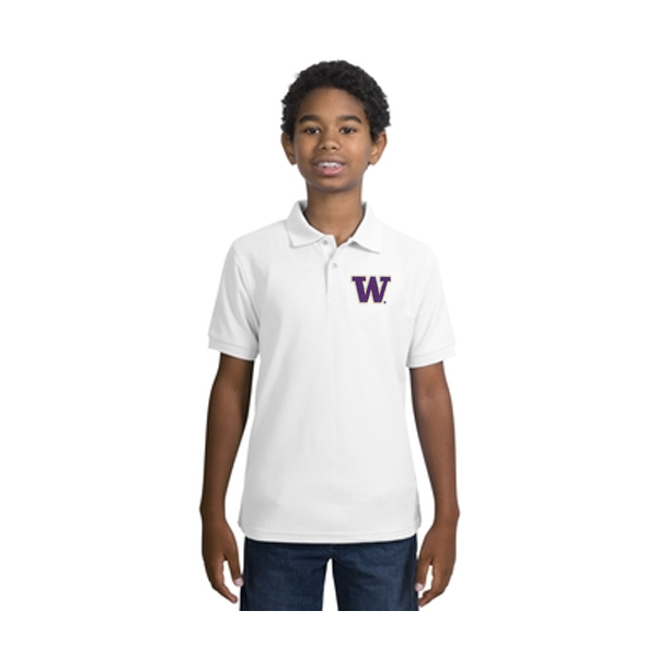 UW Huskies Youth Silk Touch Polo Shirt | University of Washington