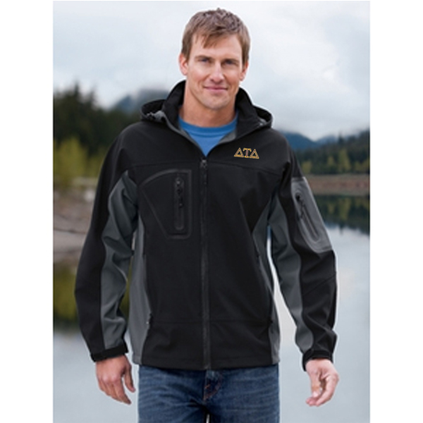 Delta Tau Delta Embroidered Waterproof Soft Shell Jacket. | Delta Tau Delta Fraternity
