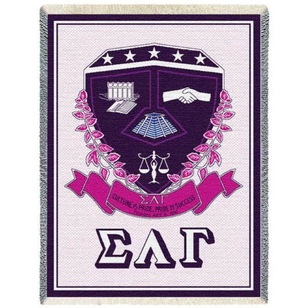 Sigma Lambda Gamma Tapestry Throw | Afghan Throws