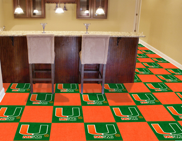 University of Miami Carpet Team Tiles | University of Miami
