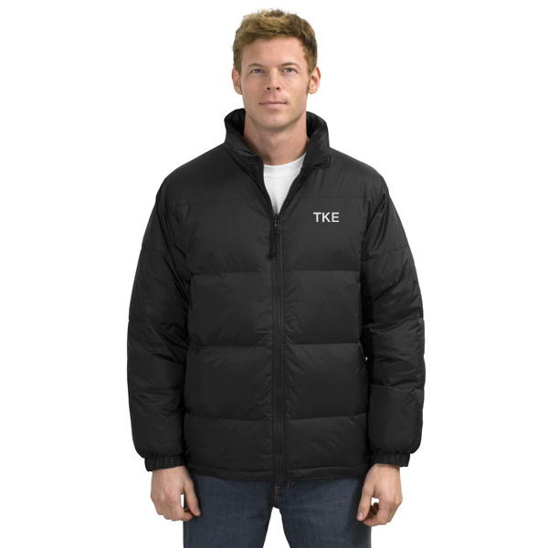 Tau Kappa Epsilon Fraternity Embroidered Down Jacket | Tau Kappa ...