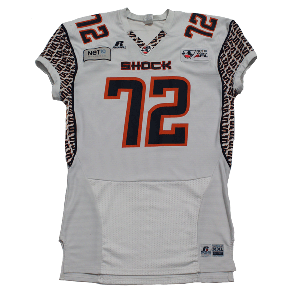 Spokane Shock Authentic Game Worn Jersey - #72 Williams | Shock Jerseys