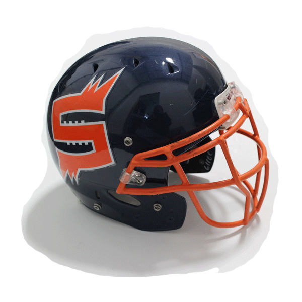 Spokane Shock Authentic Game Worn Helmet | Shock Jerseys