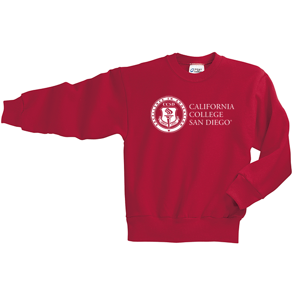 California College San Diego Youth Crewneck Sweatshirt | California ...